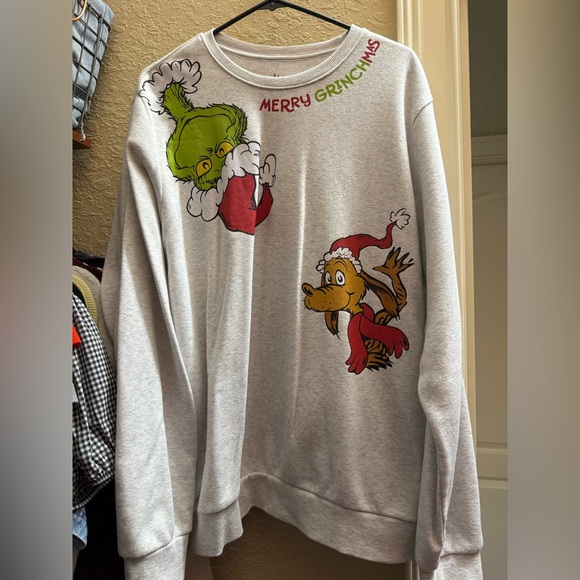 Sweaters | Merry Grinchmas Gray Sweater | Poshmark